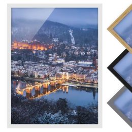 Bilderwelten Bild mit Rahmen Winterliches Heidelberg