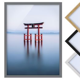 Bilderwelten Bild mit Rahmen Torii im Wasser
