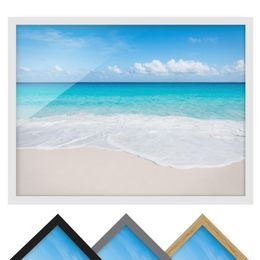 Bilderwelten Bild mit Rahmen Blaue Welle