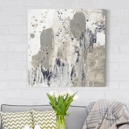 Bilderwelten Leinwandbild - Quadrat Hommage an Taupe I