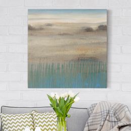 Bilderwelten Leinwandbild originell Abstrakt Kunstdruck beige - Bestimmungsort - Wandbild XXL Wohnzimmer Schlafzimmer