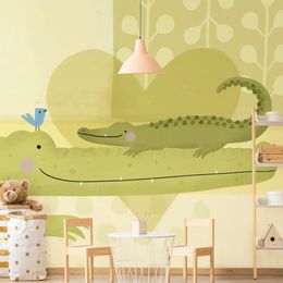Bilderwelten Fototapete Mama und ich - Krokodile