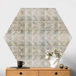 Bilderwelten Hexagon Fototapete Fliesen mit Vintage Ornamenten