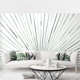 Bilderwelten Fototapete originell Abstrakt Aquarell weiss - Stroboskop - Deko Wohnzimmer Schlafzimmer
