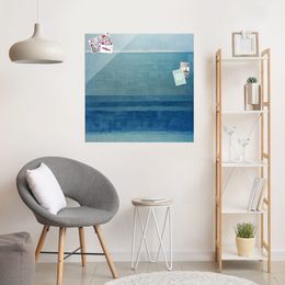 Bilderwelten Glasbild originell maritim blau Glas Wandbild - Die Flut - Deko Wohnzimmer Schlafzimmer