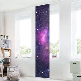 Bilderwelten Schiebegardine Himmel modern Klett oder Keder violett - Galaxie - Himmel Schiebevorhang Jugendzimmer