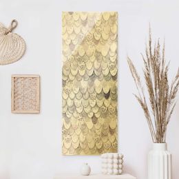 Bilderwelten Glasbild Illustration weiss Glas Wandbild - Meerjungfrauen Magie - Deko Wohnzimmer Schlafzimmer