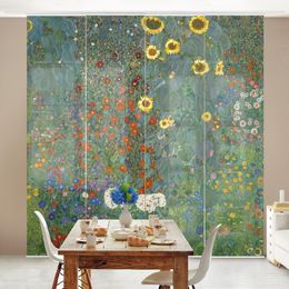 Bilderwelten Schiebegardine Set Gustav Klimt - Garten Sonnenblumen