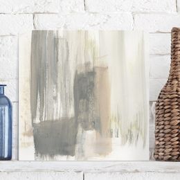 Bilderwelten Leinwandbild originell Abstrakt Aquarell Leinwanddruck - Ein Hauch von Pastell I - Wandbild XXL Wohnzimmer Schlafzimmer