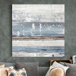 Bilderwelten Leinwandbild - Quadrat Eisiger Horizont I