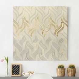 Bilderwelten Leinwandbild originell modern Kunstdruck beige - Chenille I - Wandbild XXL Wohnzimmer Schlafzimmer