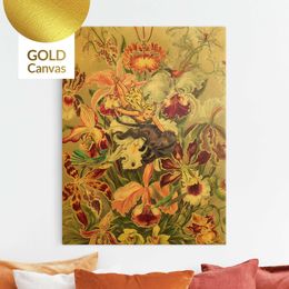 Bilderwelten Leinwandbild Nymphe mit Orchideen