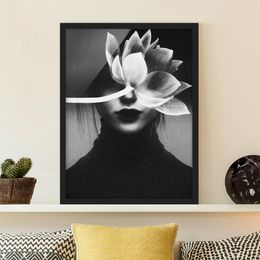 Bilderwelten Bild mit Rahmen Fototexperiment Lotus