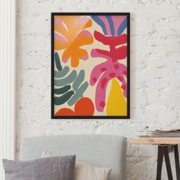 Bilderwelten Bild mit Rahmen Bunte Formen