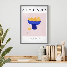 Bilderwelten Bild mit Rahmen Ivy Green Illustrations - Citrons