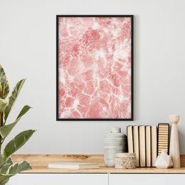 Bilderwelten Bild mit Rahmen Pinkes Meer