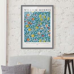 Bilderwelten Bild mit Rahmen William Morris - Four Fruit Pattern