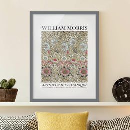 Bilderwelten Bild mit Rahmen William Morris - Corncockle Pattern