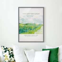 Bilderwelten Bild mit Rahmen Van Gogh - Weizenfelder