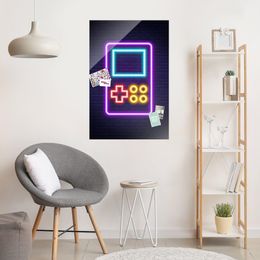 Bilderwelten Glasbild Neon Klassik Konsole