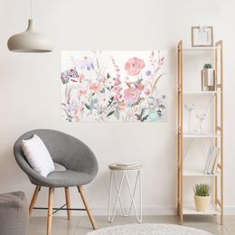 Bilderwelten Glasbild Boho Wildblumen