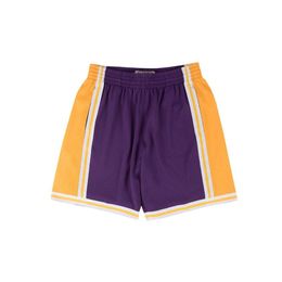 Mitchell & Ness Mitchell & Ness Sporthose 'Los Angeles Lakers' Herren Gr&ouml;&szlig;e XXL gelb / dunkellila / wei&szlig;