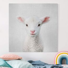 Bilderwelten Leinwandbild Baby Lamm Lina
