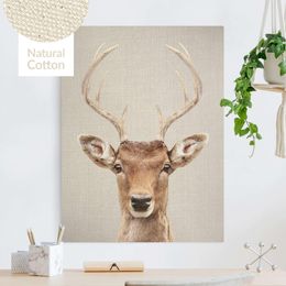 Bilderwelten Leinwandbild Hirsch Heinrich