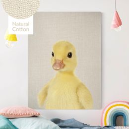 Bilderwelten Leinwandbild Baby Ente Emma