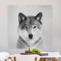 Bilderwelten Leinwandbild Wolf Wendelin Schwarz Wei&szlig;