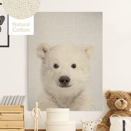 Bilderwelten Leinwandbild Baby Eisb&auml;r Emil