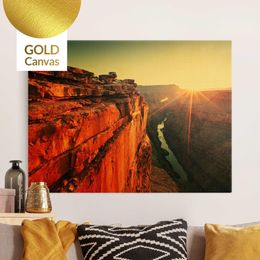 Bilderwelten Leinwandbild Sonne im Grand Canyon