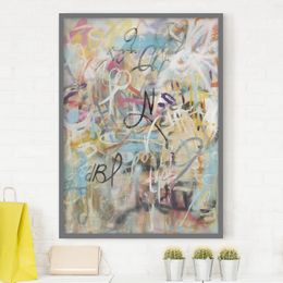 Bilderwelten Bild mit Rahmen Graffiti Freedom in Pastell