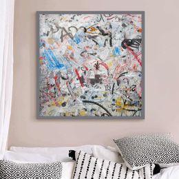 Bilderwelten Bild mit Rahmen Grafische Street Art Kollage