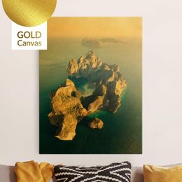 Bilderwelten Leinwandbild Strand Motiv Kunstdruck blau - Phi Phi Inseln - Meerblick XXL Wohnzimmer Schlafzimmer