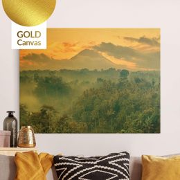 Bilderwelten Leinwandbild Natur Motiv Kunstdruck gr&uuml;n - Landschaft in Bali - Landschaft XXL Wohnzimmer Schlafzimmer