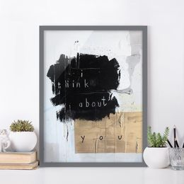 Bilderwelten Bild mit Rahmen I think about you