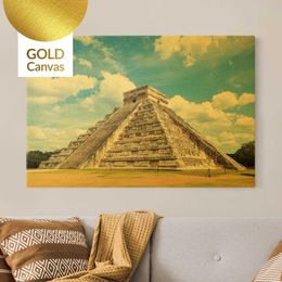 Bilderwelten Leinwandbild Maya Tempel