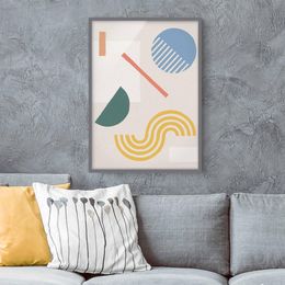 Bilderwelten Bild mit Rahmen Formen und Farben II