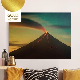 Bilderwelten Leinwandbild Vulkan