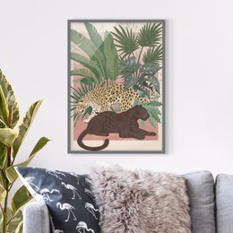 Bilderwelten Bild mit Rahmen Majest&auml;tische Wildkatzen