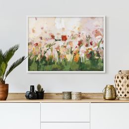 Bilderwelten Bild mit Rahmen originell bunt modern inkl. Rahmung - Spontaner Sommer - Deko Wohnzimmer Schlafzimmer