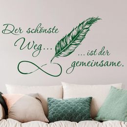 Wandtattoo Spruch Der sch&ouml;nste Weg