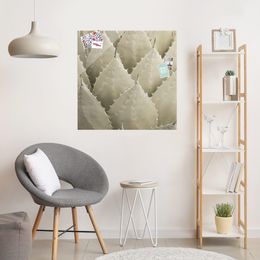 Bilderwelten Glasbild Tropisch beige Glas Wandbild - Organische Elemente - Pflanzen Wohnzimmer Schlafzimmer