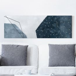 Bilderwelten Leinwandbild - Panorama Punkte im Dialog III