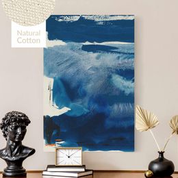 Bilderwelten Leinwandbild - Hochformat Tag am Meer I