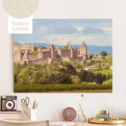 Bilderwelten Leinwandbild Burg im Gr&uuml;nen