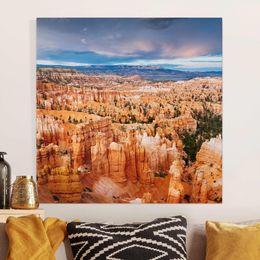 Bilderwelten Leinwandbild Natur Motiv Kunstdruck orange - Farbenpracht des Grand Canyon - Landschaft XXL Wohnzimmer Schlafzimmer
