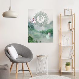 Bilderwelten Glasbild Buddha Mandala im Nebel