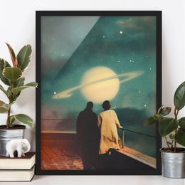 Bilderwelten Bild mit Rahmen Retro Collage - Gemeinsam durch den Sturm